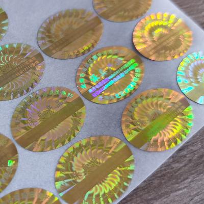 China Security 3D Holographic Stickers Printer Laser Custom Logo Hologram Stickers for sale