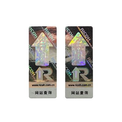 China Printed Holographic Security Stickers Scratch Coating Hot Stamping Label CE for sale