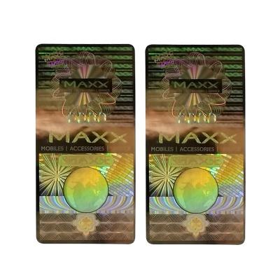 China HX-69 Print Custom Security Stickers Anti Counterfeit Laser Label CE for sale