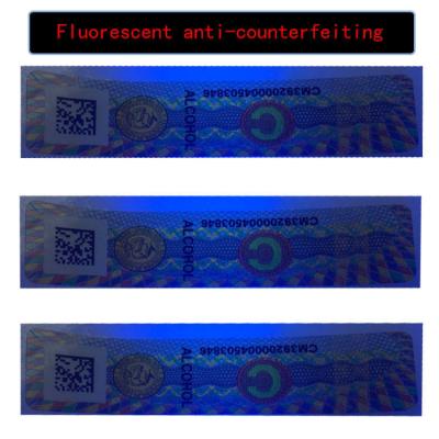 중국 CDR는 와인 라벨 스티커 반대 위조인 형광등을 특화했습니다 판매용