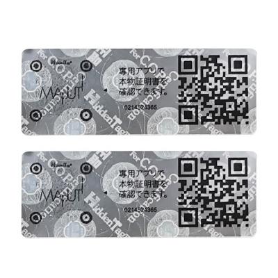 중국 이중 레이어 골드 핫 스탬핑 라벨 롤 보안 반대 무단 복제 판매용