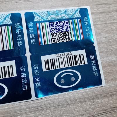 China Metalized Double Layer Labels Customized Laser Security Scratch Off Labels for sale