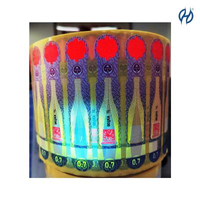 China Tobacco Cigarette Alcohol Box Anti Counterfeit Label Customzied Shape Size Color for sale