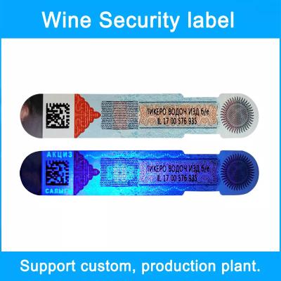 China Customizable Die Cut Security Label Stickers With Offset Digital Printing For Authenticity Protection à venda