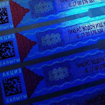 China Customizable Die Cut Security Label Stickers With Offset Digital Printing For Authenticity Protection à venda