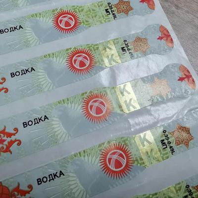 Cina Vinile tabacco sigarette bolle d'imposta sull'alcol Etichetta impermeabile in vendita