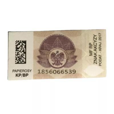 China Etiquetas falsificando do selo de imposto do cigarro da etiqueta do álcool feito sob encomenda do cigarro anti à venda