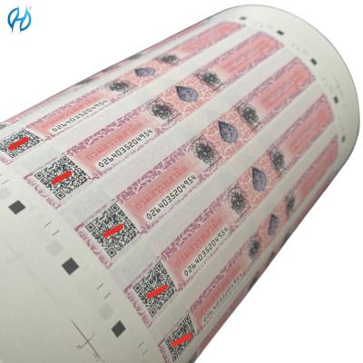 China Polarized Color Change Customized Tax Stamp Security Anti Counterfeiting Stamps for sale