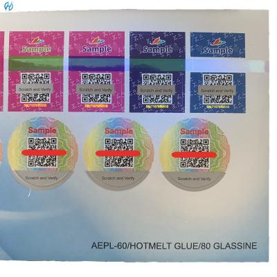 China OEM Tax Stamp Duty With Color Change Ink/Holographic/Hot Stamping Anti-Counterfeiting for sale