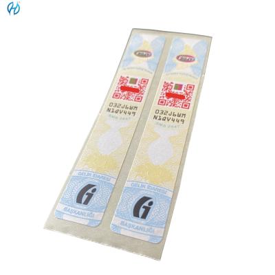 中国 パーソナライズされたアデッシブ セキュリティ 目に見えないインク 税印 色の変更 ホログラフィック 販売のため