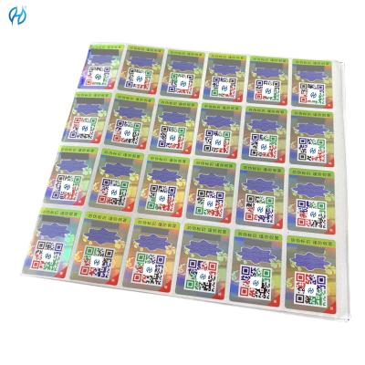 Cina Glossy Security Stickers Customized Offset Printed Vinyl Labels Roll/Sheet Pack in vendita