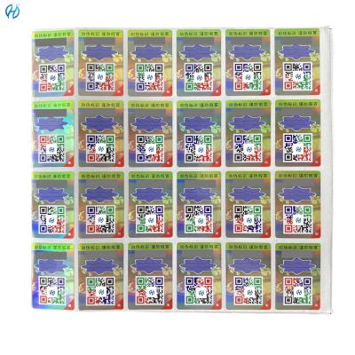Cina Glossy Security Stickers Customized Offset Printed Vinyl Labels Roll/Sheet Pack in vendita
