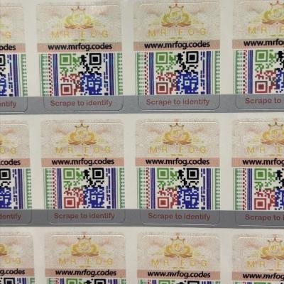 中国 Customizable CMYK/Pantone Security Sticker Rolls In Various Thicknesses 販売のため