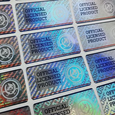 Cina Custom Holographic Tamper Evident security seal stickers - Paper Vinyl/ PET in vendita