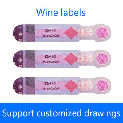 Cina Etichetta del timbro d'imposta per il design di sicurezza personalizzato olografico con filigrana e micro testo in vendita