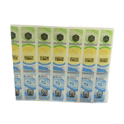 China Multiple Extrusion Anti Counterfeit Sticker The Most Effective Authentication Solution with Laser Printing Type for sale