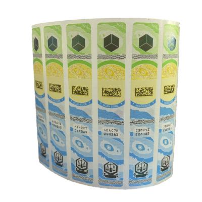 中国 3cm × 3cm 偽造防止ステッカー シルクスクリーンとデジタル印刷 販売のため