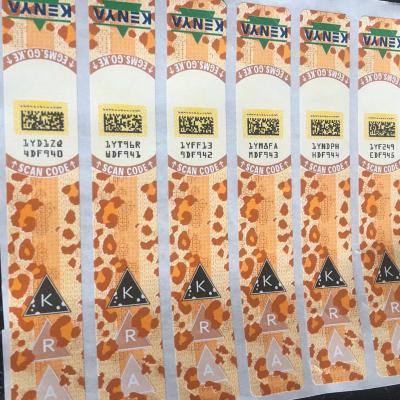 China Strong Glue And Waterproof Self Adhesive Security Labels for Custom Die Cut Sticker Label Printing Method for sale