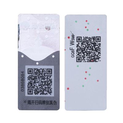 China ISO9001 Certified Self Adhesive Security Labels with Hidden Message and Carton Packaging for Tamper-Evident Protection for sale