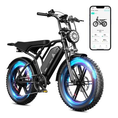 China New Arrival EU Stock 20 Inch Fat Tire E Bike 48V 15AH Electric Bike Vintage Off-Road E-Bike 750~1200W, 55km~75km for sale