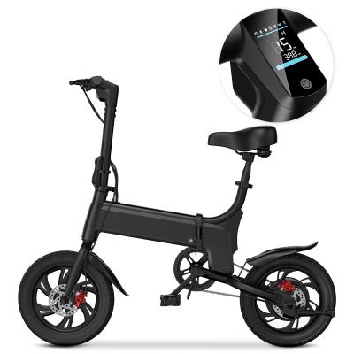 China C14 14''*2.125 500W Full Suspension Electric Bike with LCD and Rear Hub Motor 36v  Foldable Bike Power Supply Lithium Battery for sale