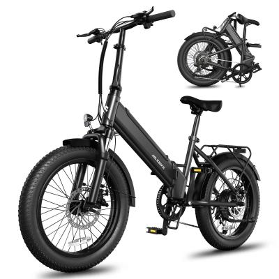 China Factory Price OEM F00B 20'' 630W Electric Bike with Rear Hub Motor EU Stock 36v Foldable Fat Tire E Bike for sale