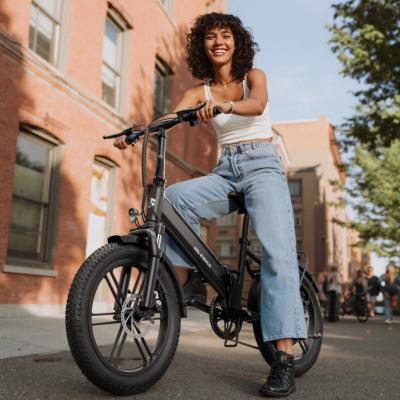 China Factory Price OEM F00B 20'' 630W 7 Speed Lithium Battery Electric Bike with Rear Hub Motor EU Stock 36v Foldable Fat Tire for sale