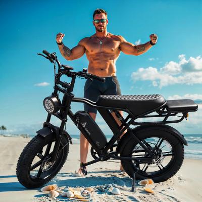 China 20''*4.0 1500W Sport Electric Bike Rear Hub Motor 48V Moped-style Fat Tire Bike 7-Speed Dual Suspension 15AH Lithium Battery for sale
