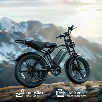 China EU/UK Stock Dual Motor 1200W Electric Bike with 80km Range 48V Hydraulic Disc Brakes Fat Tire Legal for Off-Road Use Steel Frame for sale
