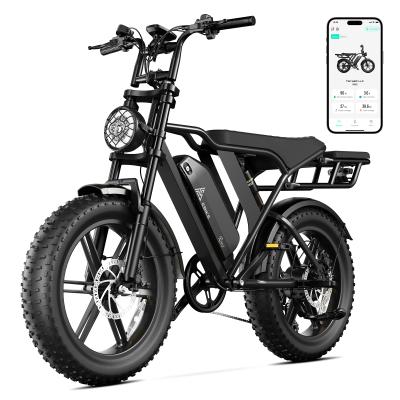 China EU UK Warehouse Ready Stock   Electric Bike 750w 20inch Fat Tire E-bike 750w Urban Electric Bicycle 25km/h Adult Fatbike for sale