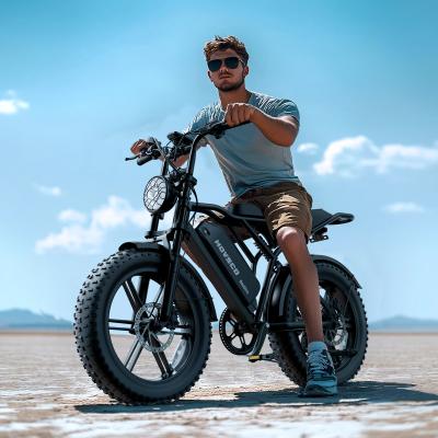 China 48V 1500W Lithium Battery Sport Retro Electric Mountain Bike Fast Road Dirt Fat Tire 7-Speed Disc Brake System 60KM Range 50KM/H for sale