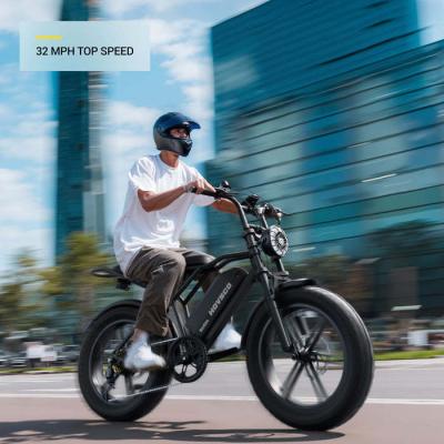 China 750W  1500W Fat Tire Electric Dirt Bike 48V 15/20AH Removable 48V Lithium 25km  Suspension 20