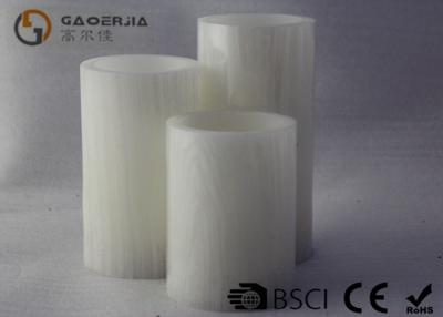 Cina la cera reale della corteccia di struttura della luce bianca calda variopinta di rivestimento ha condotto un insieme della candela di 3 in vendita