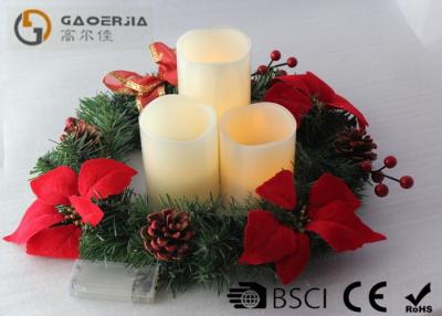 Cina candele principali decorative della cera dell'avorio 3pk con telecomando DL-005 in vendita