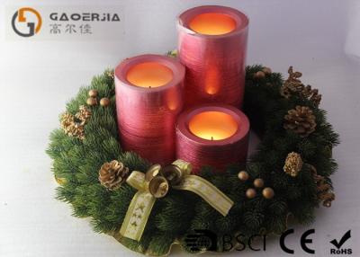 Cina Le candele principali decorative, candele votive della corona di arrivo riscaldano il bianco in vendita