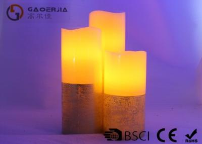Cina il Natale senza fiamma della candela della candela di 3pk LED esamina in controluce la pittura, candela principale multi colore. in vendita
