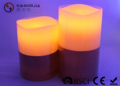 Cina il Natale senza fiamma della candela della candela di 2pk LED esamina in controluce la pittura, multi colore principale candele in vendita