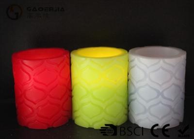 Cina Faccia festa le candele reali della cera LED della decorazione, candela del mestiere scolpita multi colore LED in vendita