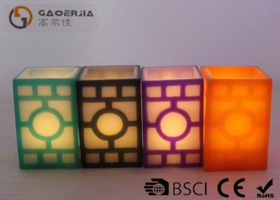 Cina Le candele reali della cera LED della decorazione domestica, quadrano le candele elettroniche scolpite in vendita