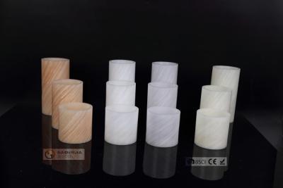 Cina Grandi candele tremule principali con la linea rivestimento, candele senza fiamma di inclinazione dello speciale della cera in vendita