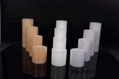 Cina Candele principali senza fiamma della decorazione domestica con la batteria di legno rivestimento/3*AA in vendita