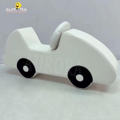 China Kids White Soft Play Equipment Playground Ball Pool Pit With Slide for sale