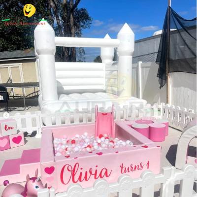 China Indoor Playground Childrens Soft Play Set Kids Ball Pit Bounce House With Slide for sale