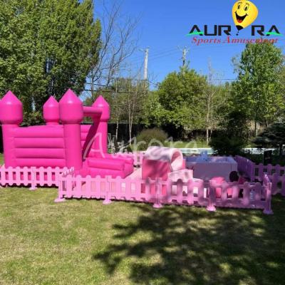 China Toddlers And Preschoolers Inflatable Soft Play Equipment Children Pink Foam Play Set for sale