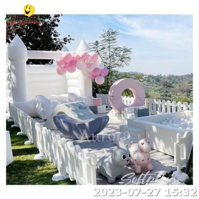 China Customized Color Inflatable Soft Play Equipment Bouncy Castle for kids 3-12 years old for sale