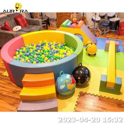China Children Climbing Foam Play Set With Ball Pit and Slide Indoor Soft Playground OEM for sale