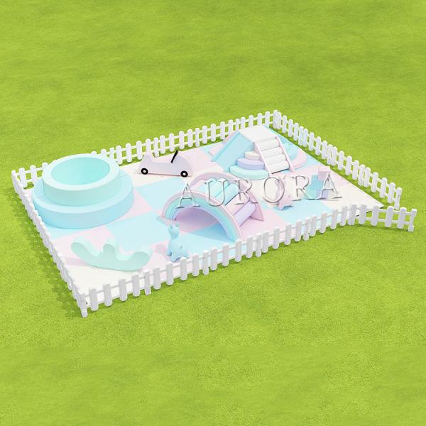 Quality OEM Indoor Outdoor Kids Soft Play Equipment Soft Foam Play Set Customized Style for sale