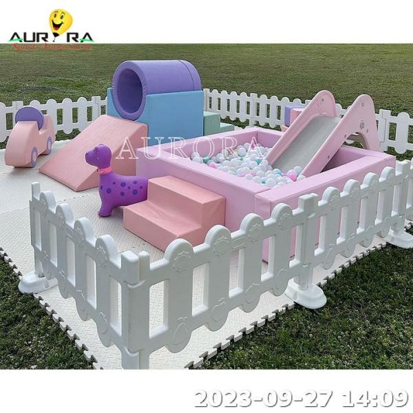 Quality Soft Play Sets Playground Outdoor White Blue Inflatable Soft Play Equipment for sale