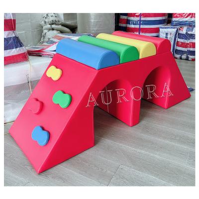 China Customized Soft Play Rental Equipment Climbing Slide Play Colorful Foam Blocks Set for sale