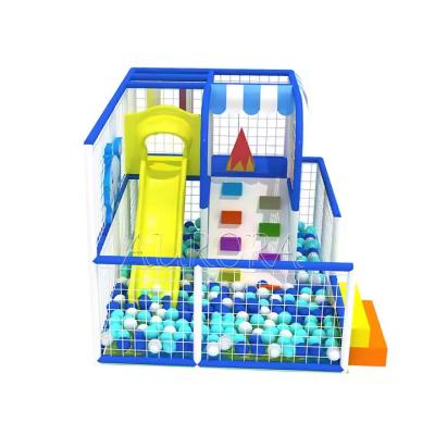 China Ocean Theme Kids Indoor Playground Equipment And Slide Set Customizable Size for sale